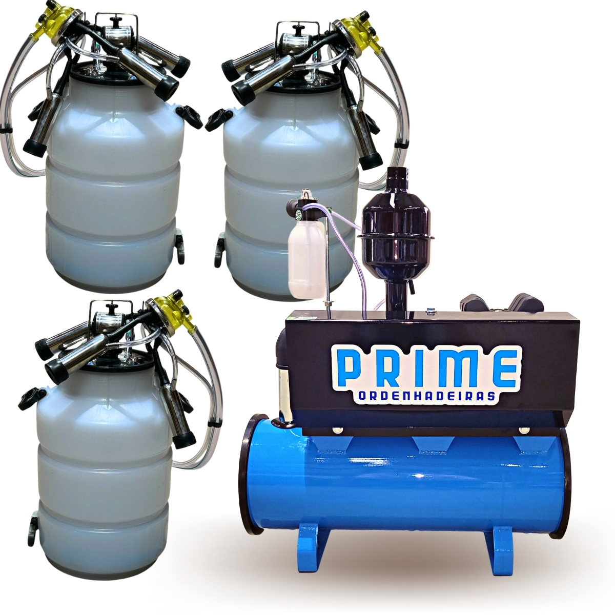 Ordenhadeira Prime Balde ao Pé BV 450 litros - Motor 2 cv - até 4 conjuntos (84500)