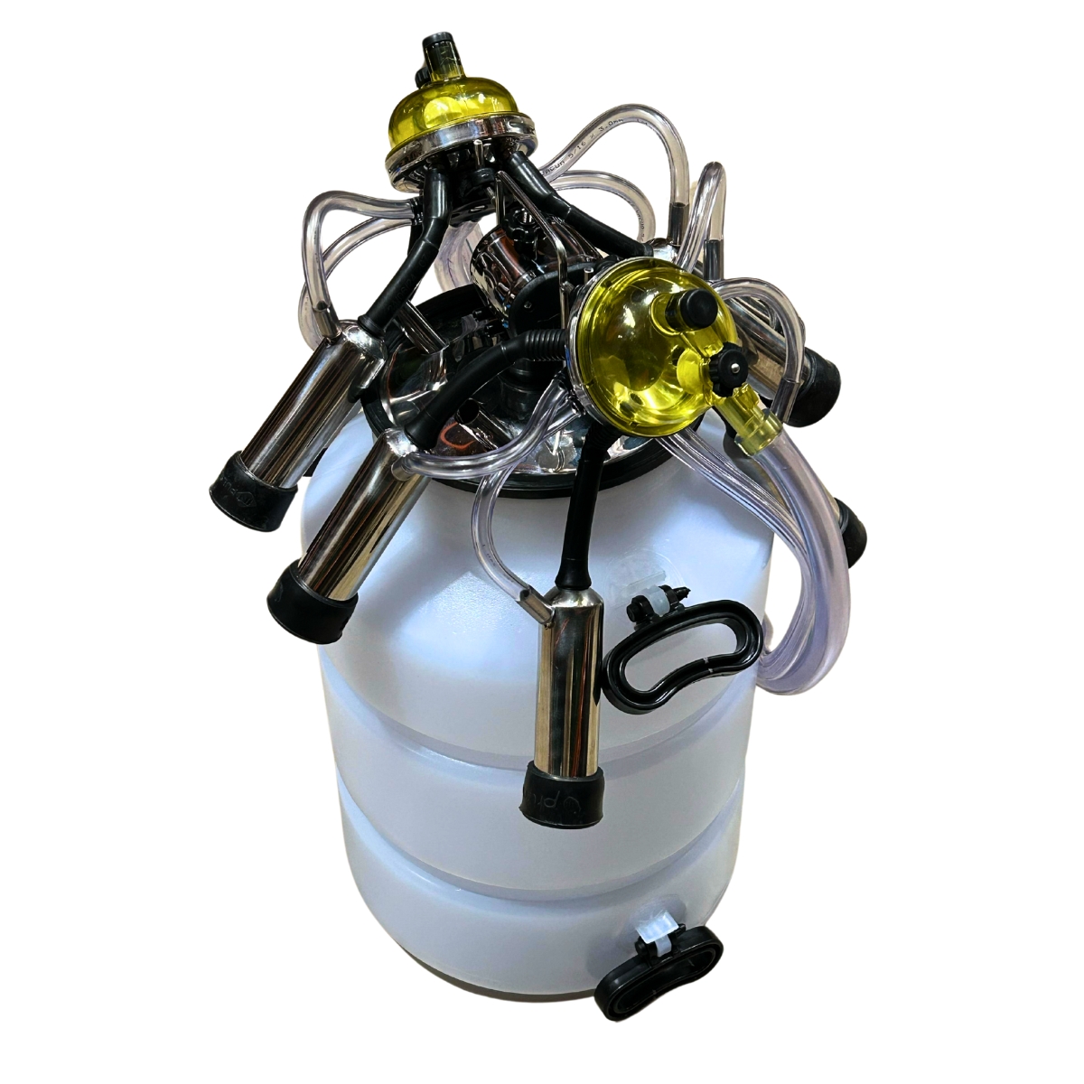 Ordenhadeira Inox Prime Balde ao Pé BV 600 litros - Motor 2 cv - De 1 a 5 conjuntos